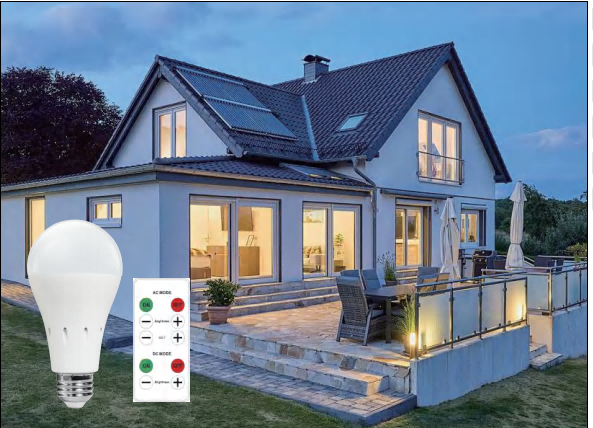 Battery Backup Light Bulb withRemore Control